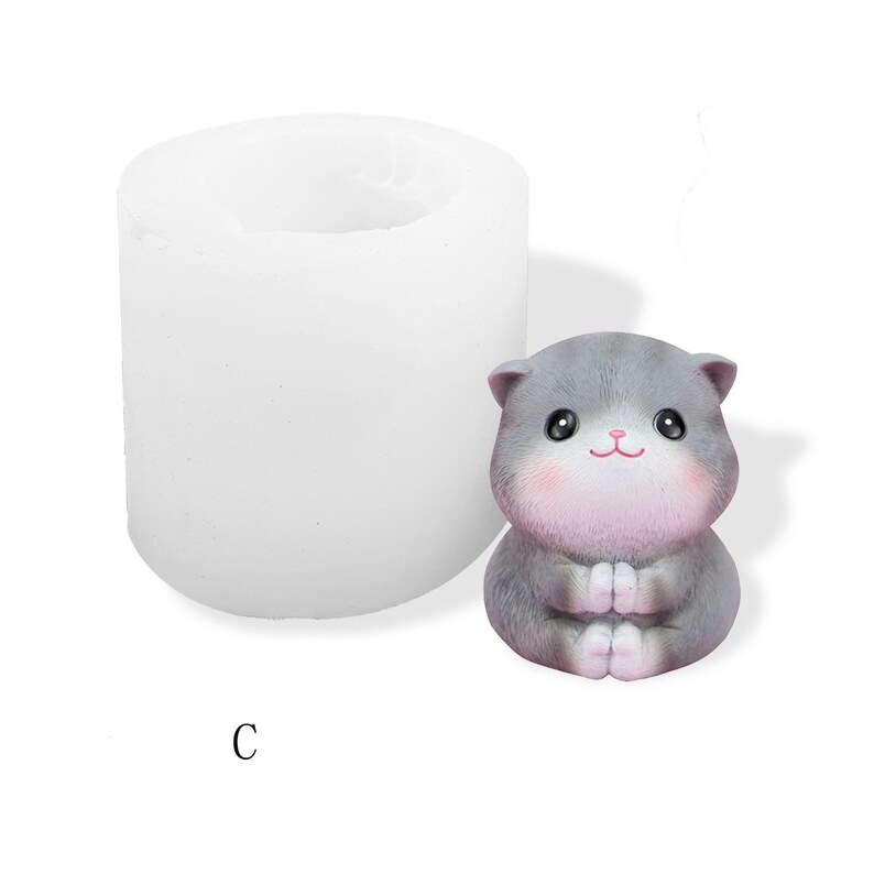 Cute Cat Resin Mold Animal Silicone Mold Cat Lover Gift | Etsy