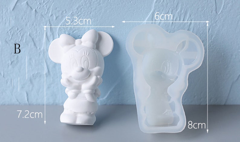 Small Mickey mouse resin mold disney silicone mold minnie | Etsy