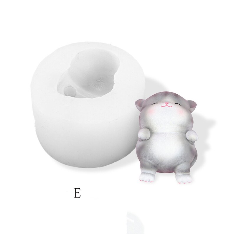 Cute Cat Resin Mold Animal Silicone Mold Cat Lover Gift | Etsy