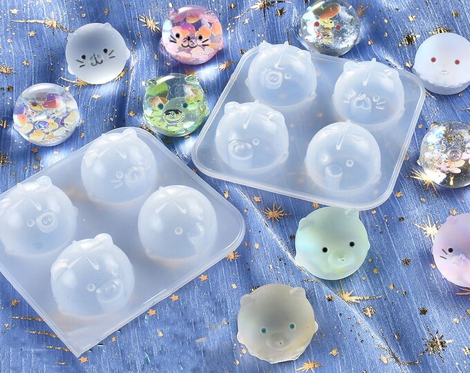 Pig Chicken Resin Mold, Animal Silicone Molds, Jewelry Making Craft ...