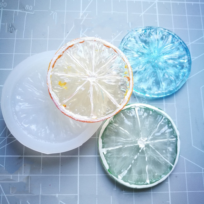 Lemon Resin Mold Round Fruit Lemon Silicone Molds Small - Etsy