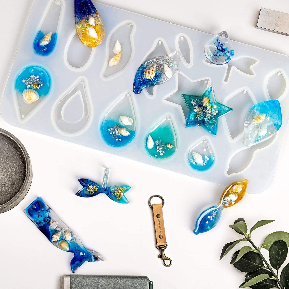 Water Drop Pendant Resin Mold Water Droplets Earrings Molds - Etsy