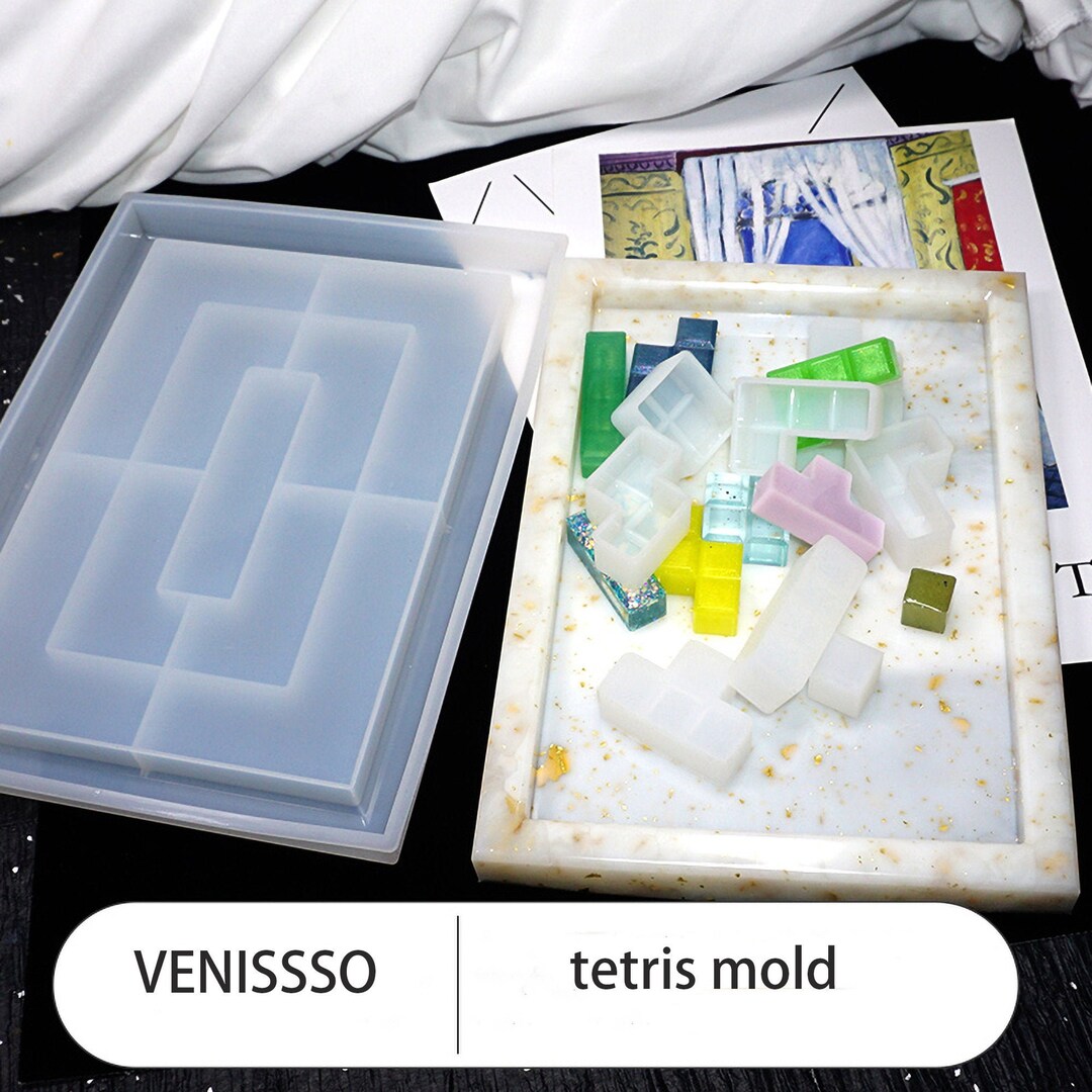 Tetris Resin Mold , Tetris Puzzle Silicone Mold , Game Epoxy Resin ...