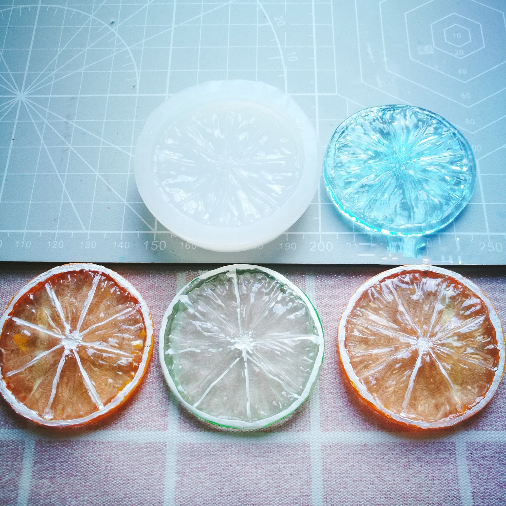 Lemon Resin Mold Round Fruit Lemon Silicone Molds Small - Etsy