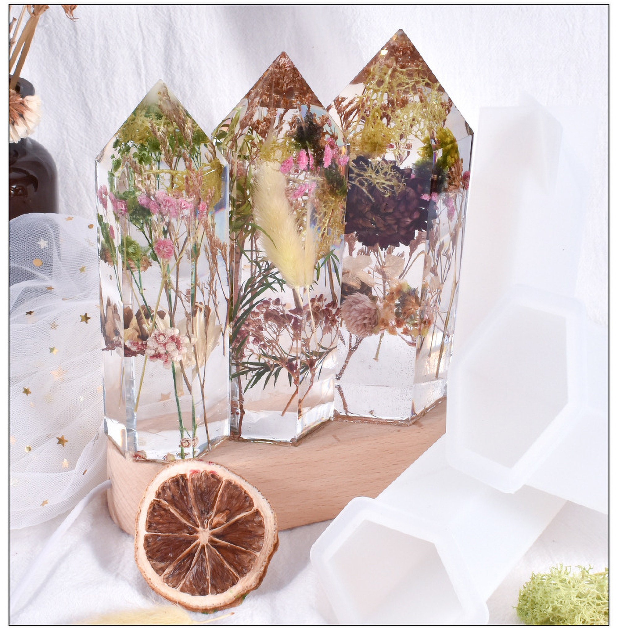 Crystal Resin Molds Large Resin Mold Crystal Tower Silicone | Etsy