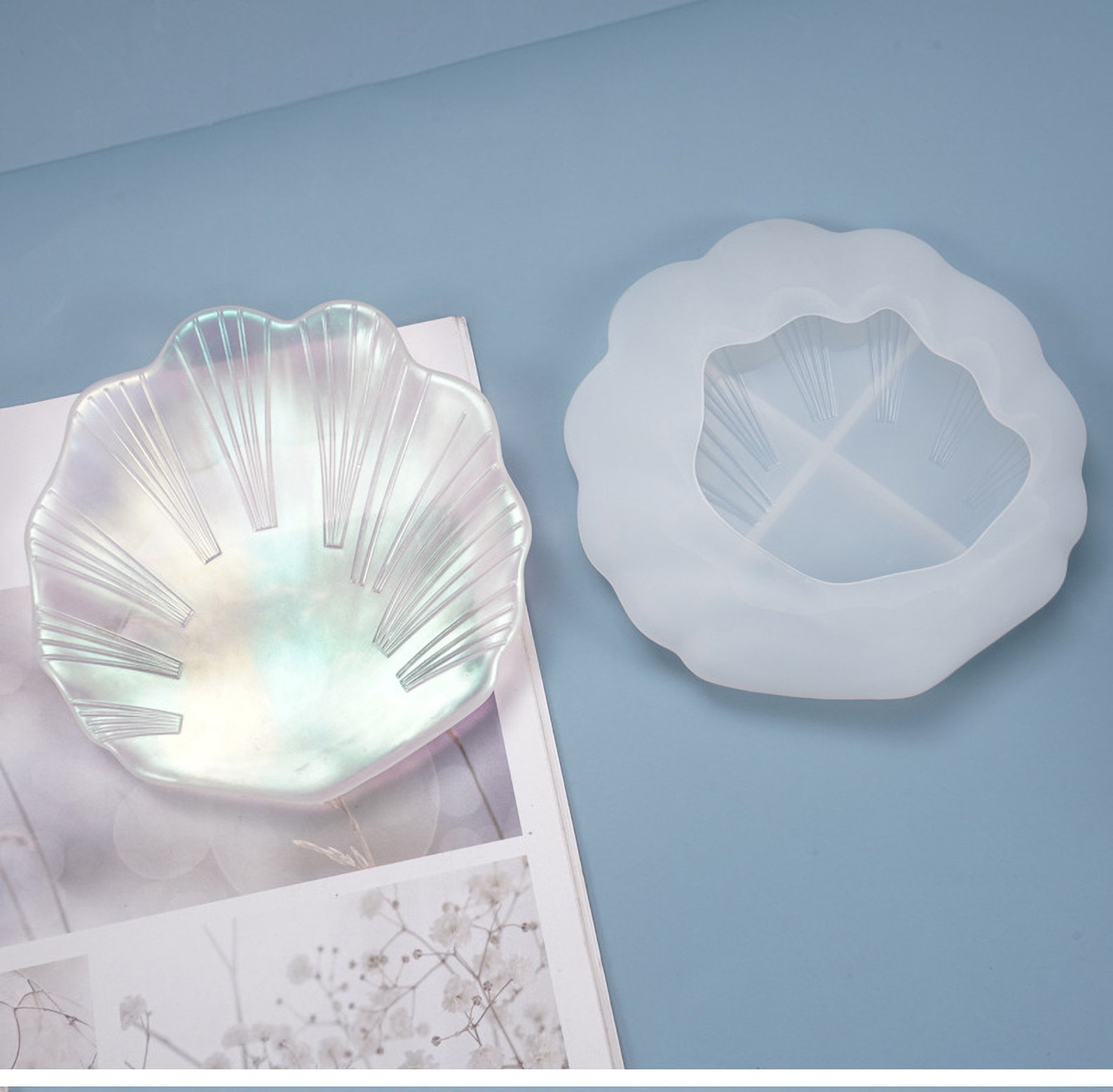 Shell Jewelry Dish Resin Mold Plate Silicone Molds Trinket - Etsy