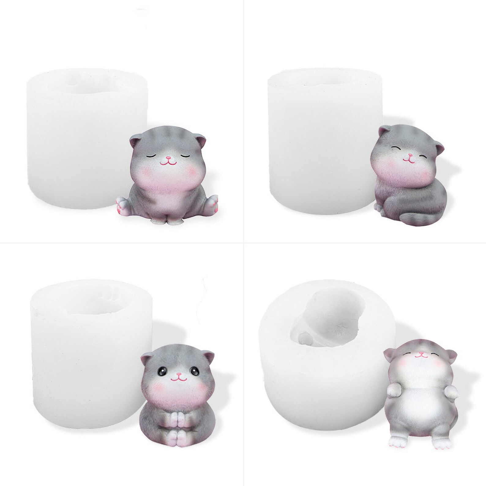 Cute Cat Resin Mold Animal Silicone Mold Cat Lover Gift - Etsy