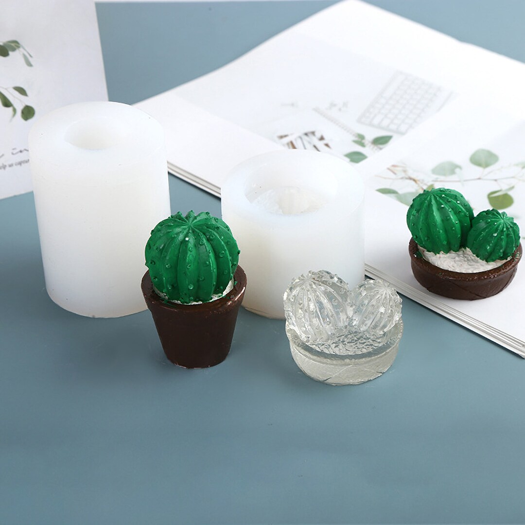 Succulents Resin Mold, 3d Cactus Plants Molds, Silicone Mold for Plant ...