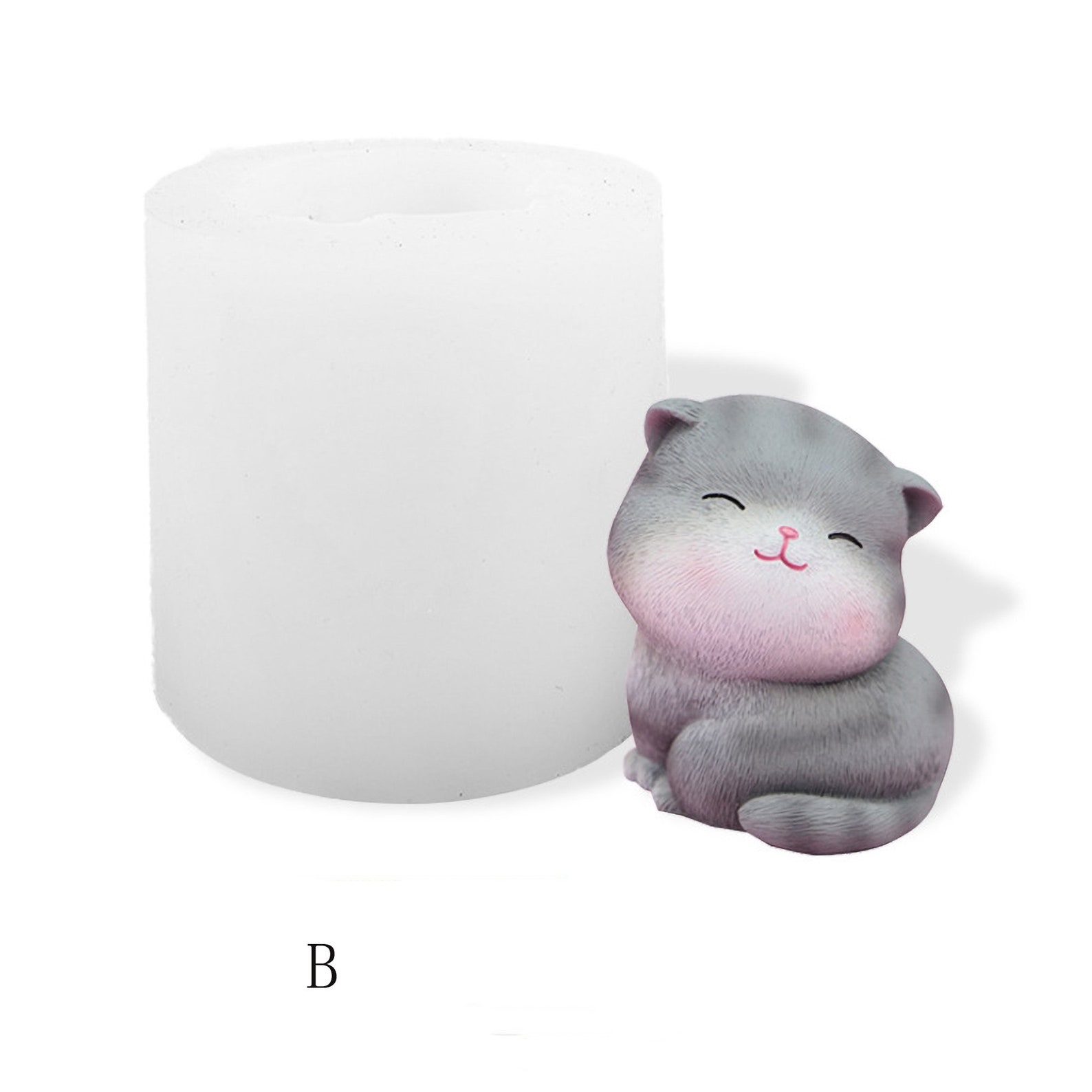 Cute Cat Resin Mold Animal Silicone Mold Cat Lover Gift - Etsy