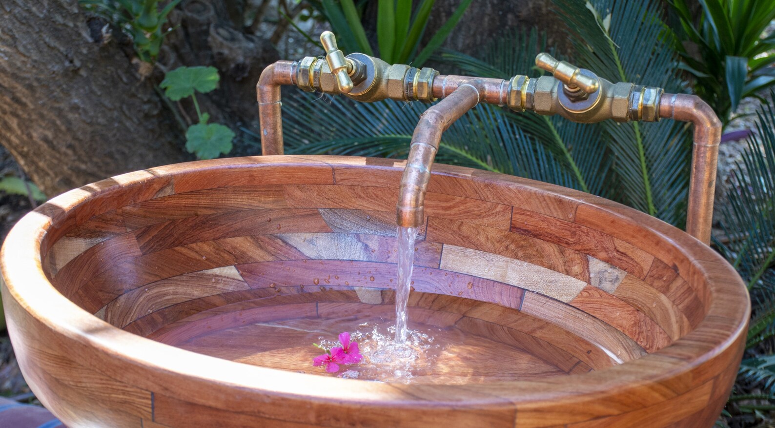Wooden Basin Made From Rosewood. for Outdoors or Indoors. - Etsy