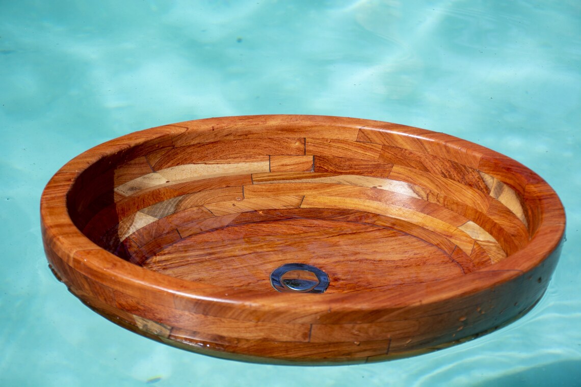 Wooden Basin Made From Rosewood. for Outdoors or Indoors. - Etsy