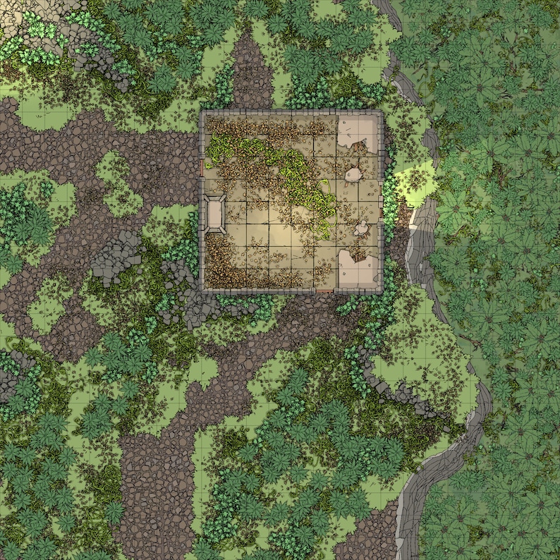 Jurassic Jungles II 32 Jungle Maps Dungeons and Dragons, Pathfinder, D ...