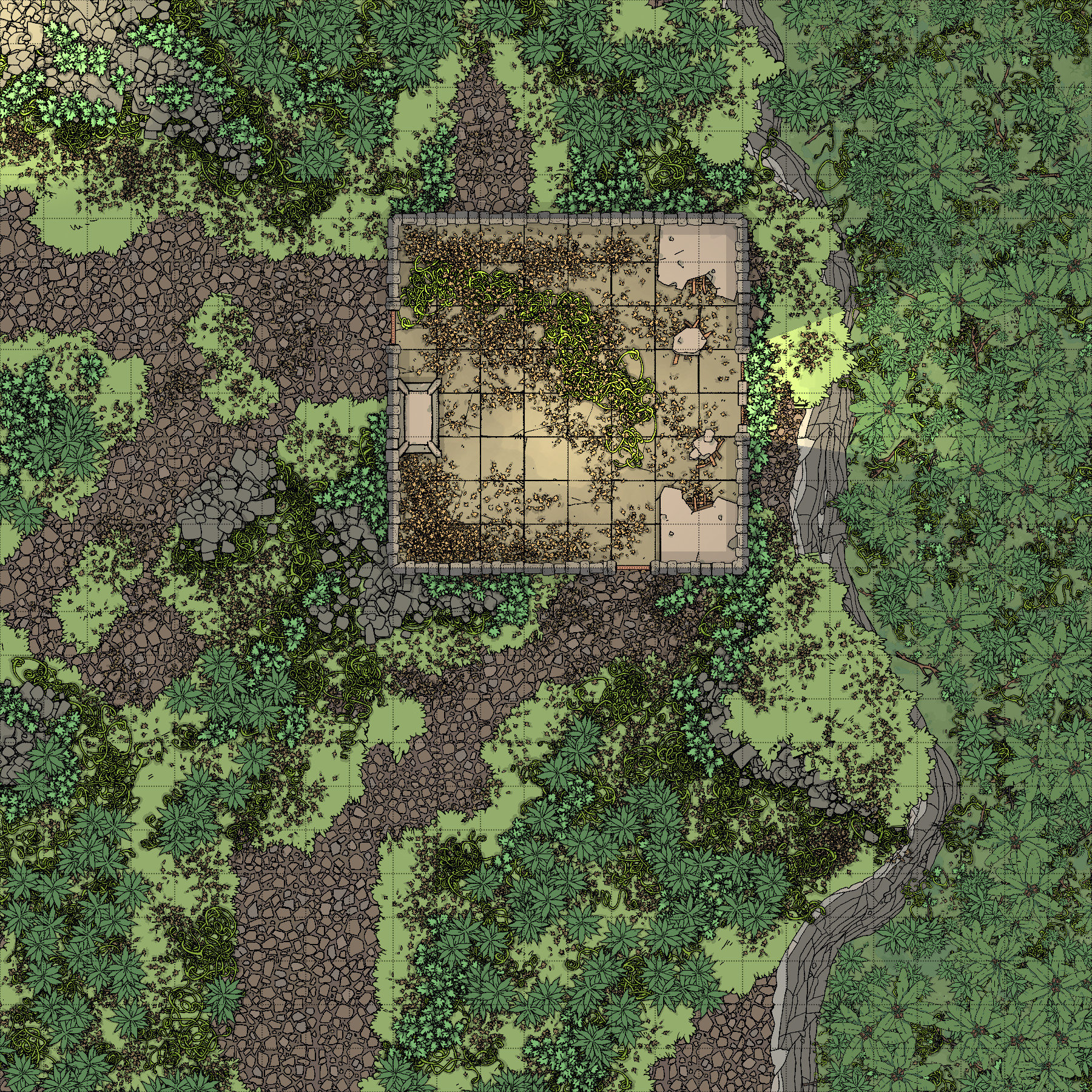 Jurassic Jungles II 32 Jungle Maps Dungeons and Dragons, Pathfinder, D ...