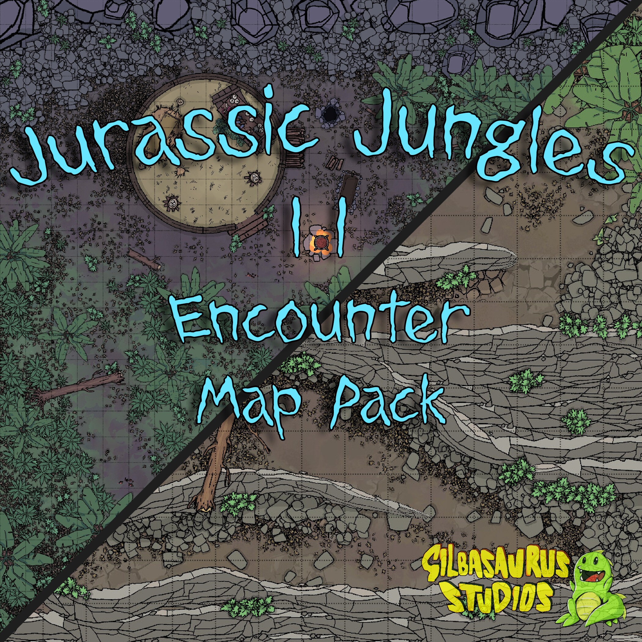Jurassic Jungles II 32 Jungle Maps Dungeons and Dragons, Pathfinder, D ...