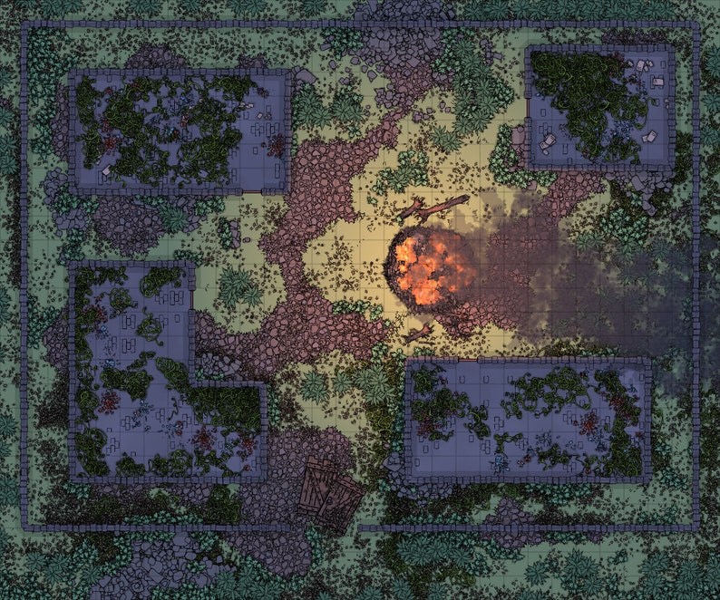 Jurassic Jungles II 32 Jungle Maps Dungeons and Dragons, Pathfinder, D ...