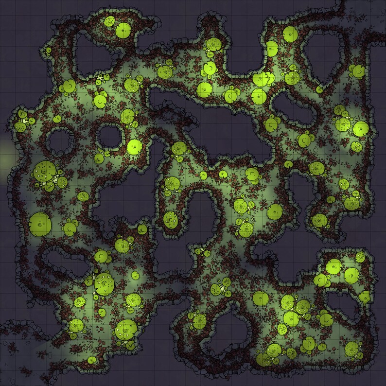 Fungal Grove Dungeons and Dragons Pathfinder D&D Dnd - Etsy