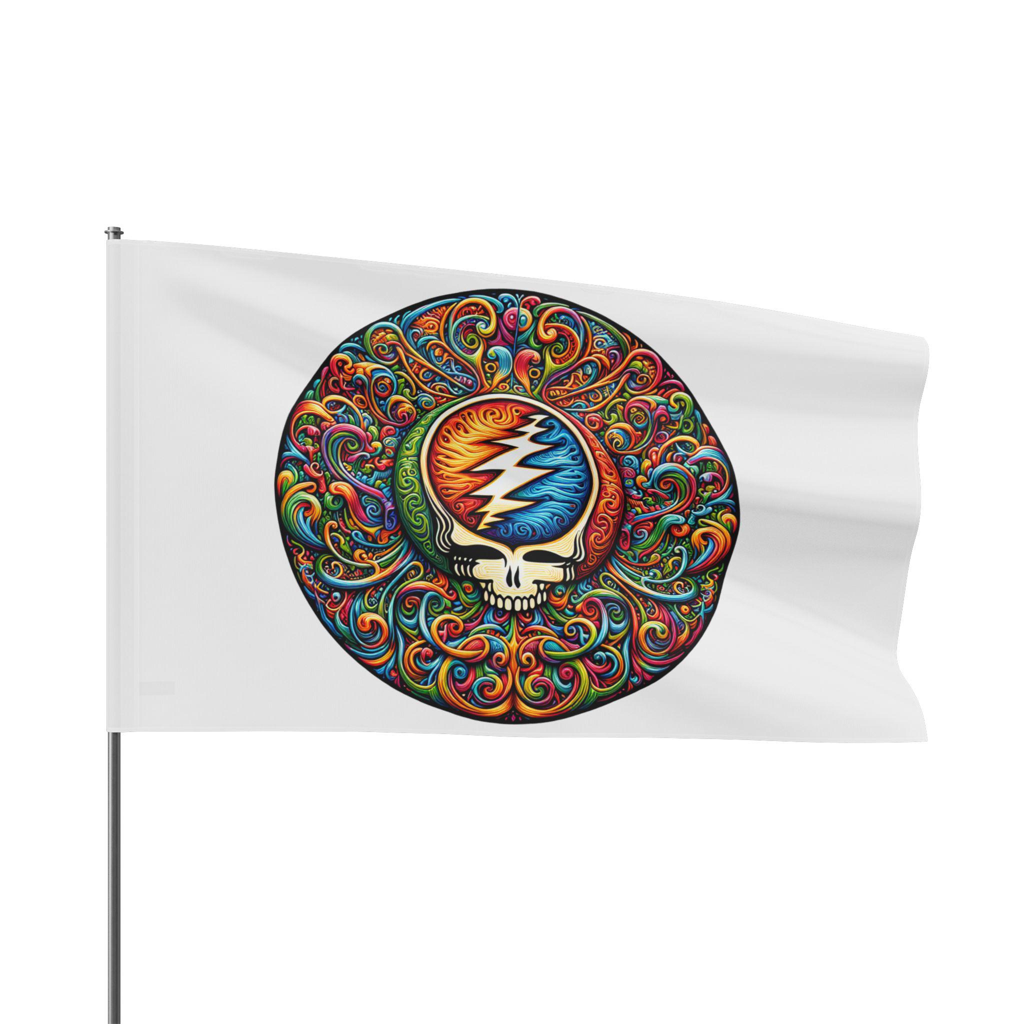 Grateful Dead "ripple in Still Water" Flag, Deadhead Flag, Grateful ...