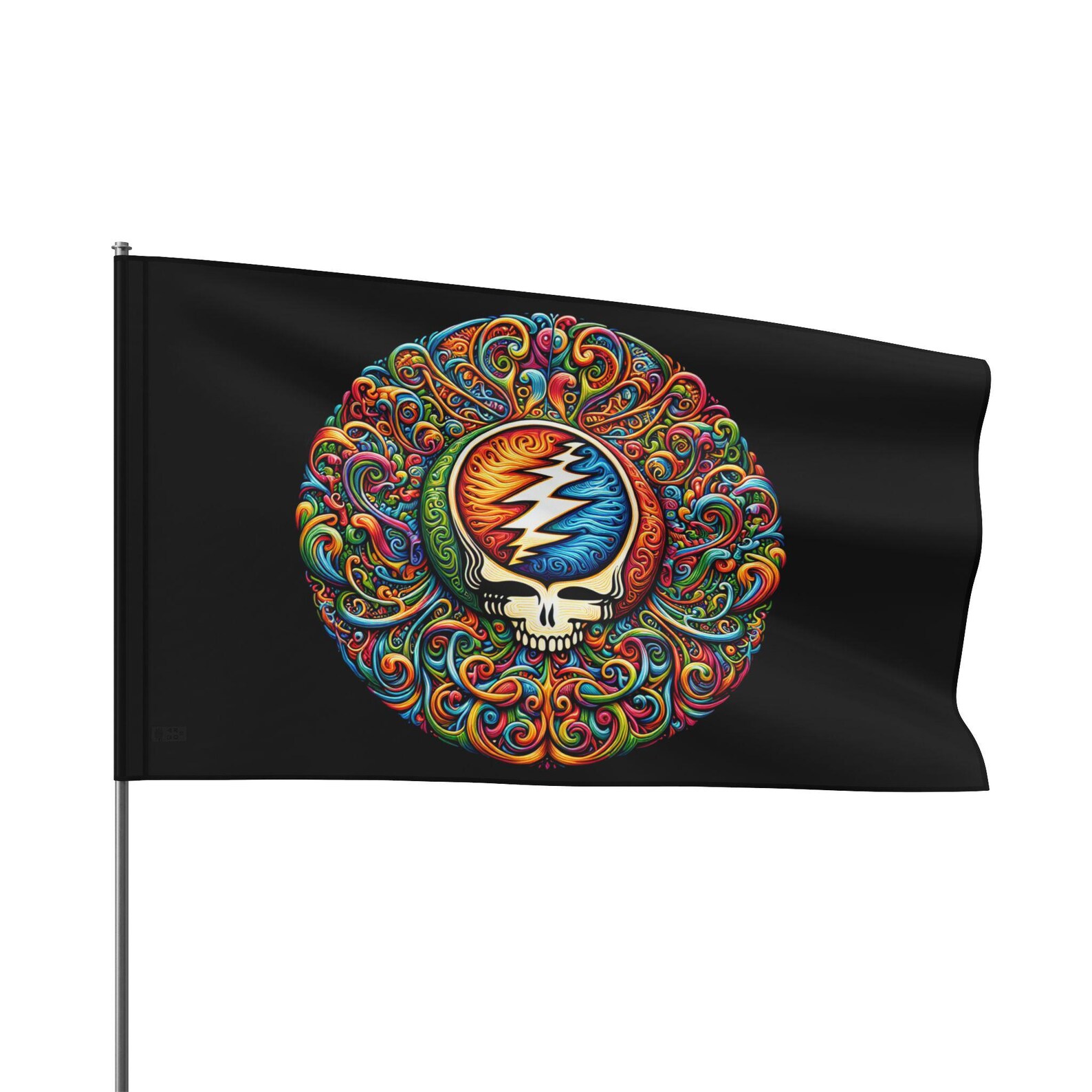 Grateful Dead ripple in Still Water Flag, Deadhead Flag, Grateful Dead ...