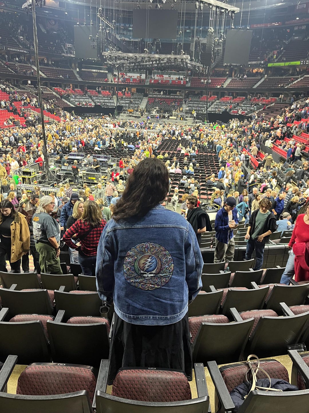 Grateful Dead Denim Jacket With Stealie Logo "the Casey Jones Classic ...
