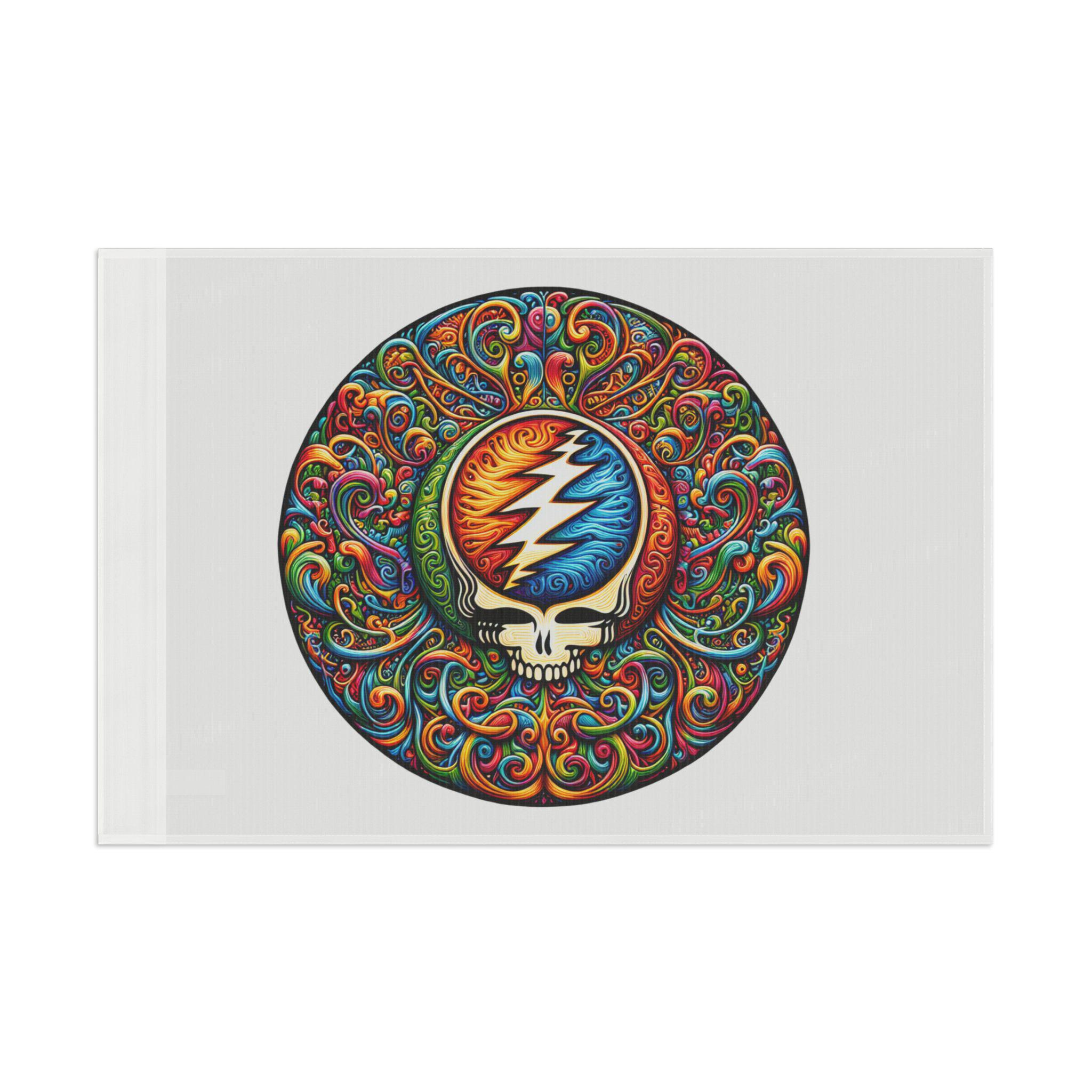 Grateful Dead ripple in Still Water Flag, Deadhead Flag, Grateful Dead ...