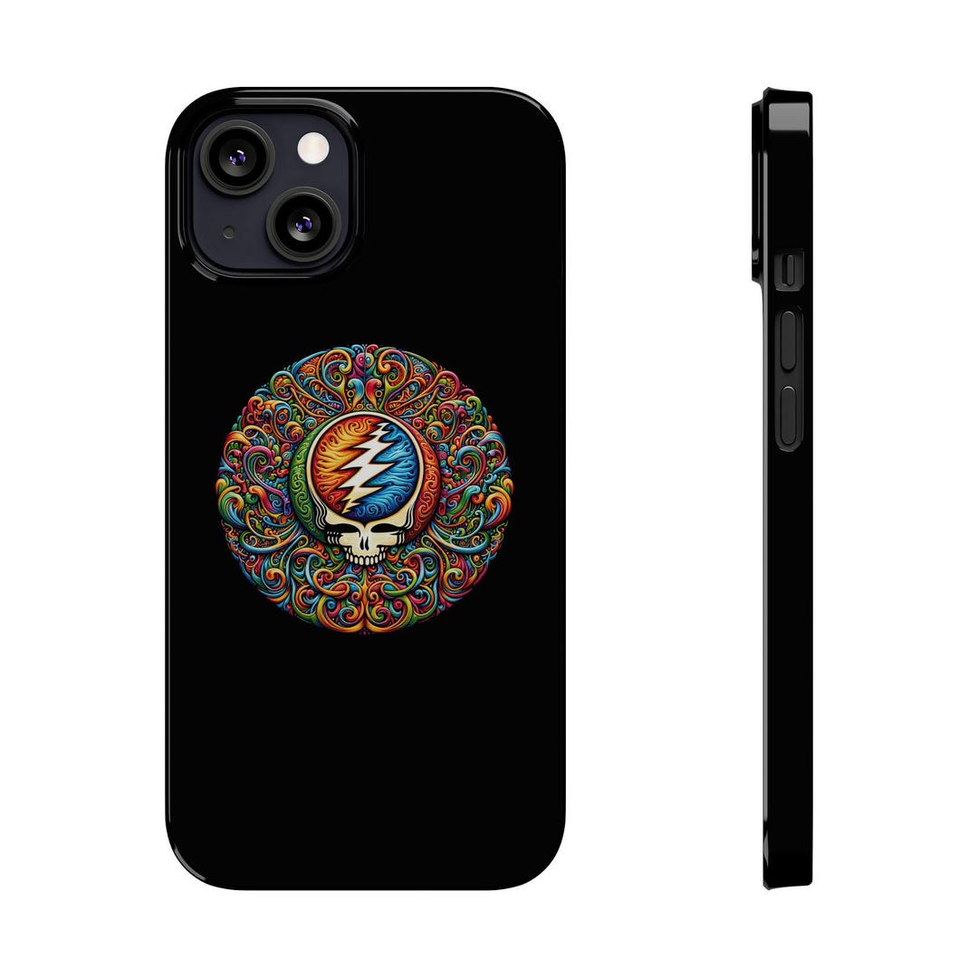 Grateful Dead Stealie Slim Phone Case, iPhone 12-15, Music Lover Gift ...