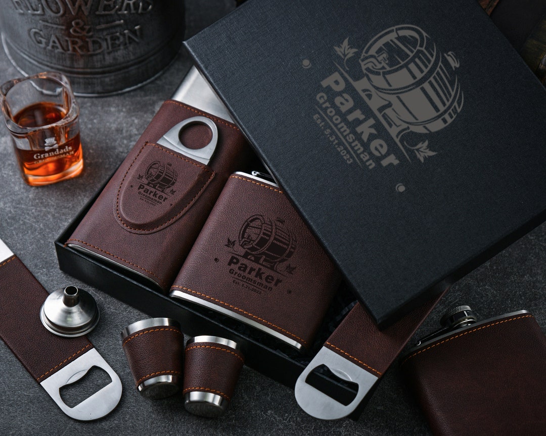 Engraved Cigar Case Gift Set-personalized Cigar Case With Cutter-ideal ...