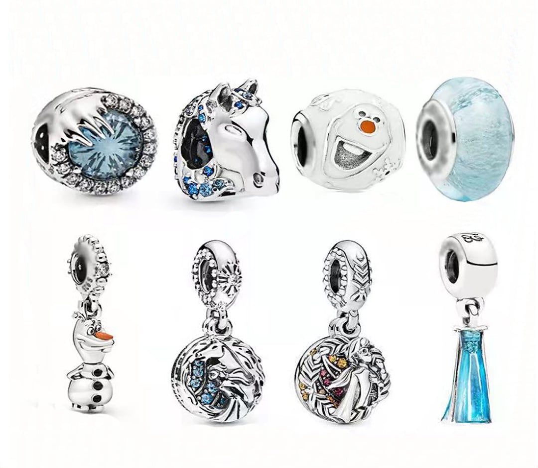 Pandora Charms Pandora Frozen Charms Olaf Charms Elsa - Etsy