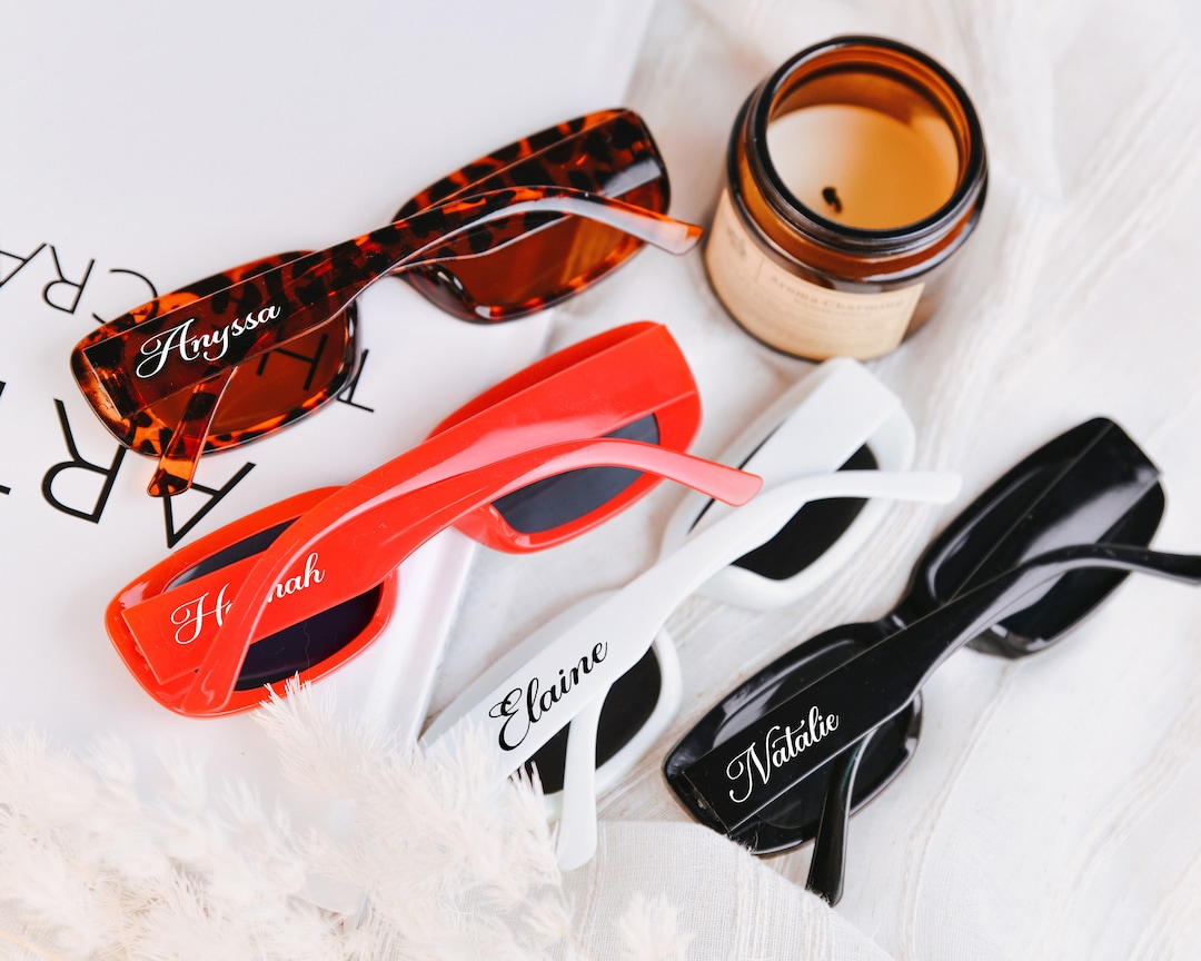 Custom Bridal Party Vintage Sunglasses,bachelorette Party Punk ...