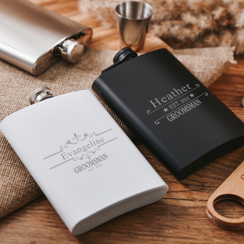 Personalized Flask - Etsy