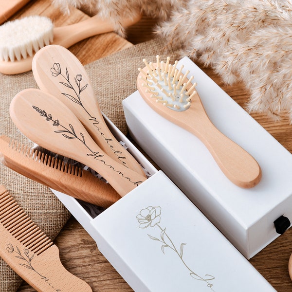 Comb and Brush Set - Etsy