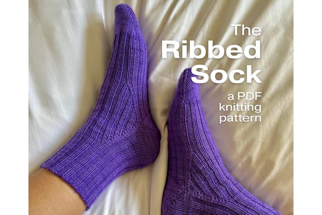 Ribbed Sock Knitting Pattern | the Ribbed Sock | Made-to-measure ...