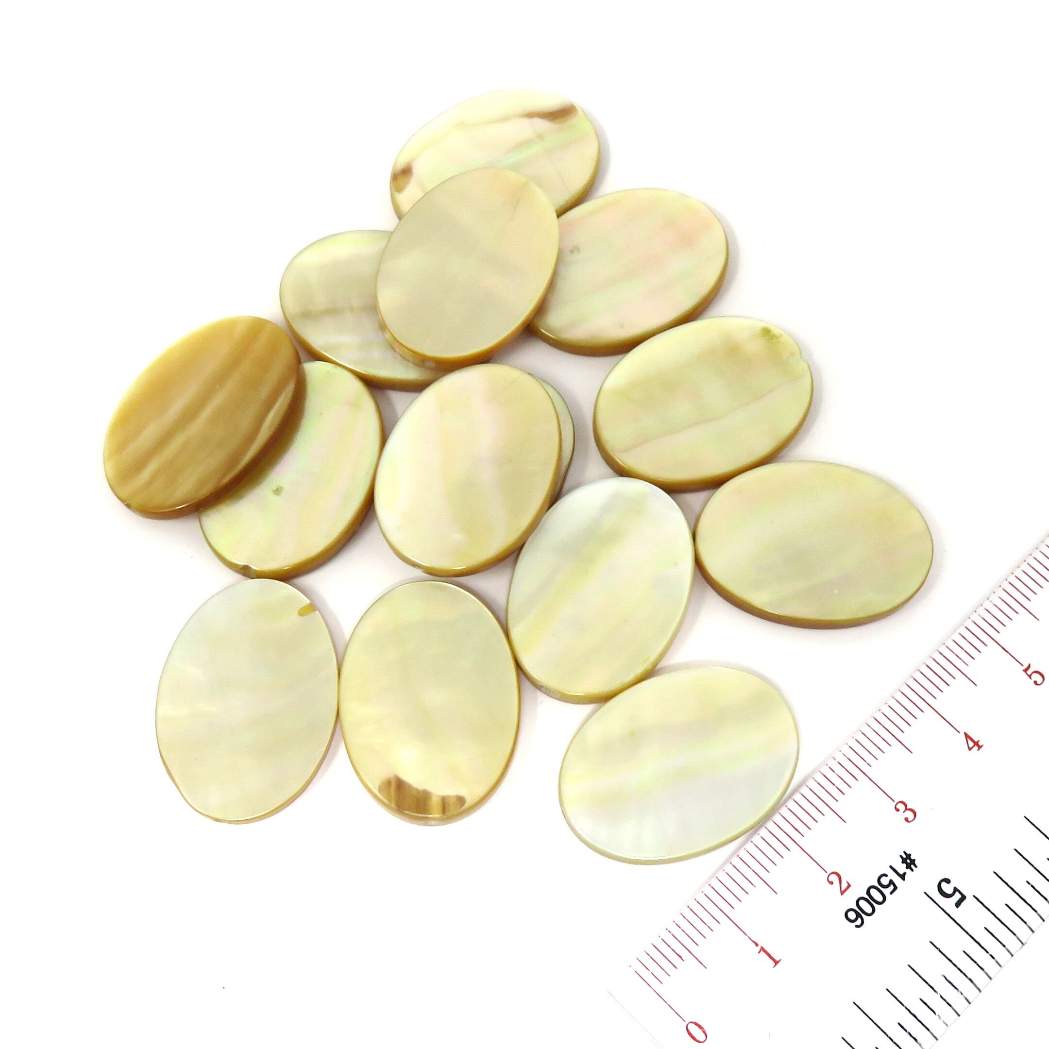 Oval Flat Gold Lip Shell Beads 25mmx18mm Sold in Packs of - Etsy