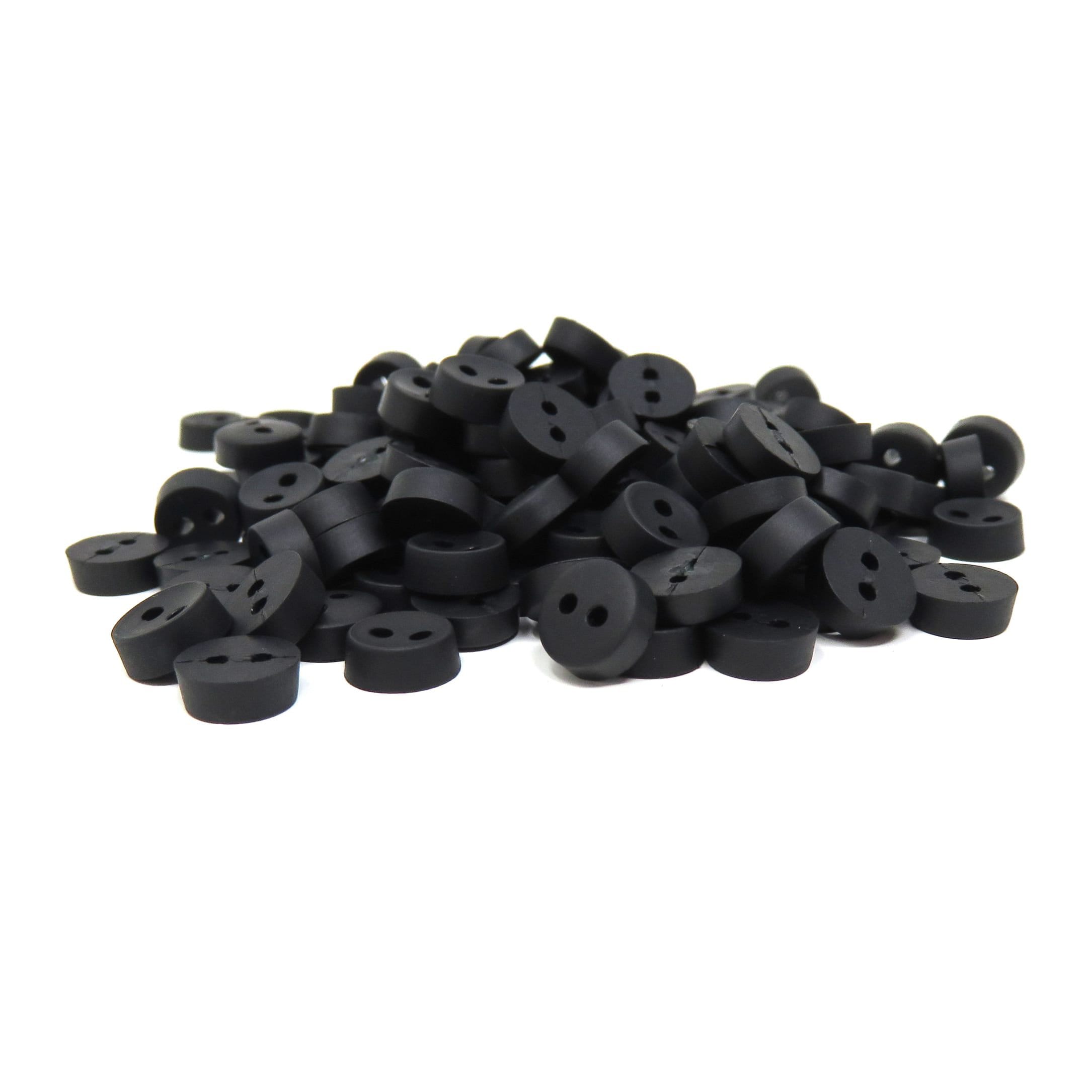 Small Black Plastic Resin Sewing Buttons - 6mm - Pack of 240 - Etsy