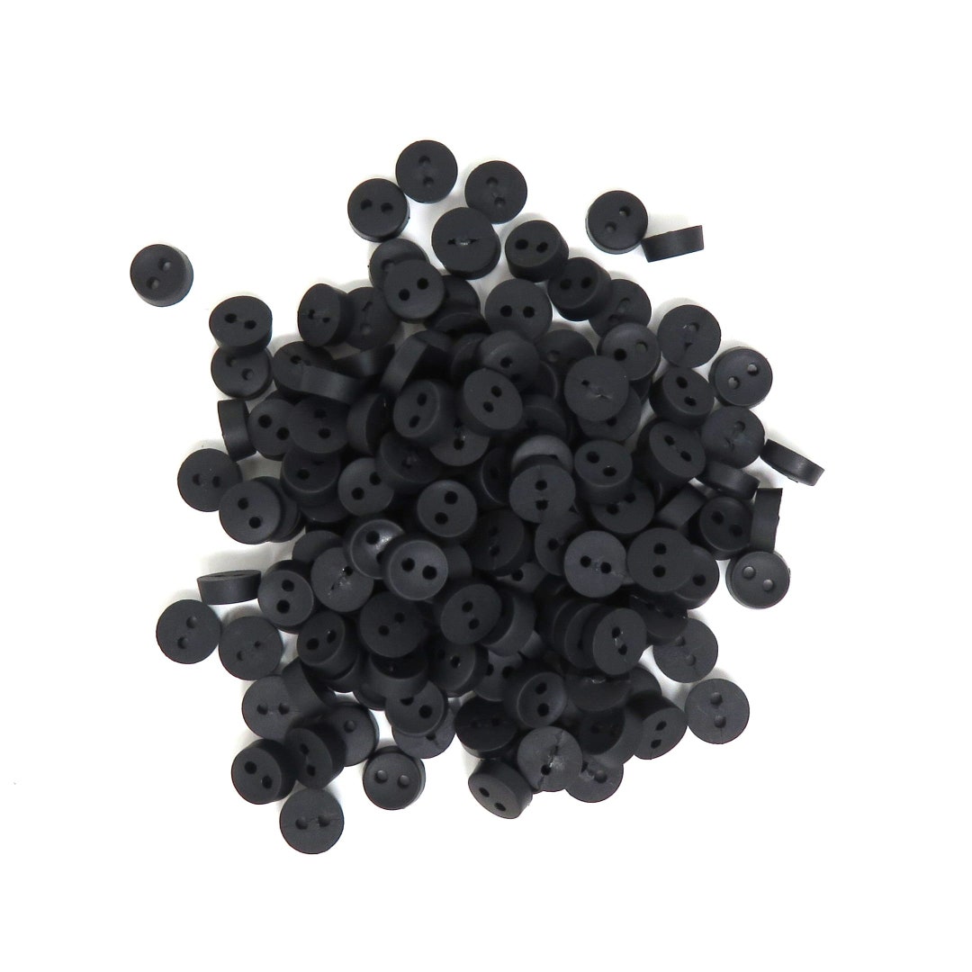 Small Black Plastic Resin Sewing Buttons - 6mm - Pack of 240 - Etsy