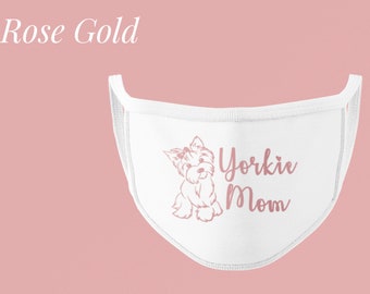 Yorkie Mom Mask | Etsy
