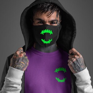 Fangs Face Mask, Werewolf Face Mask, Breathable Face Mask, Halloween ...