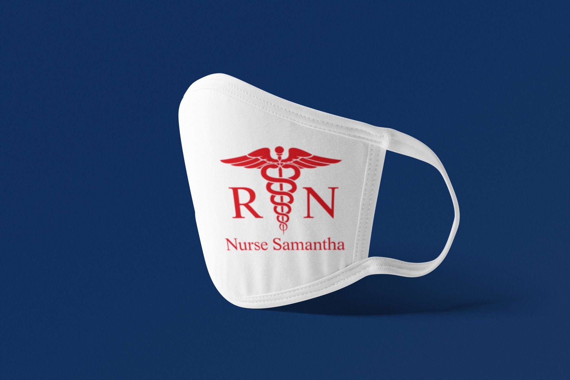 Personalized RN Nurse Face Mask Custom Name on RN Face Mask | Etsy