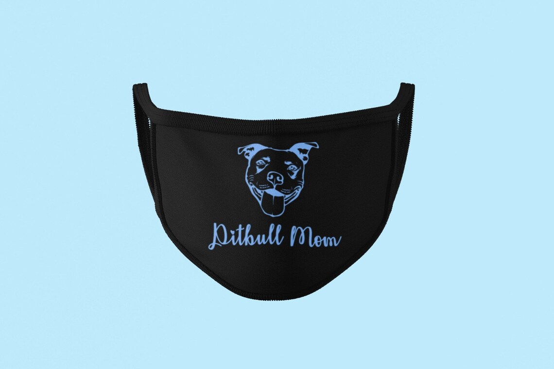 Pitbull Mom Face Mask Pit Mom Face Mask Breathable Washable - Etsy