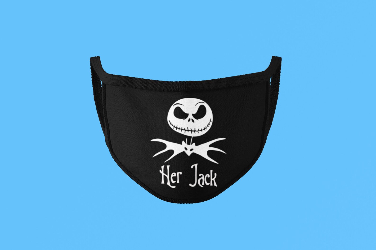 Jack And Sally Face Masks Her Jack Face Mask His Sally Face | Etsy