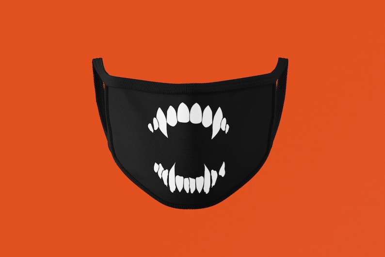 Fangs Face Mask Werewolf Face Mask Breathable Face Mask | Etsy