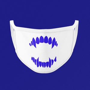 Fangs Face Mask, Werewolf Face Mask, Breathable Face Mask, Halloween ...