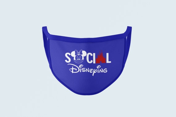 Social Disneying Disney Face Mask Disney Fashion Face Mask | Etsy