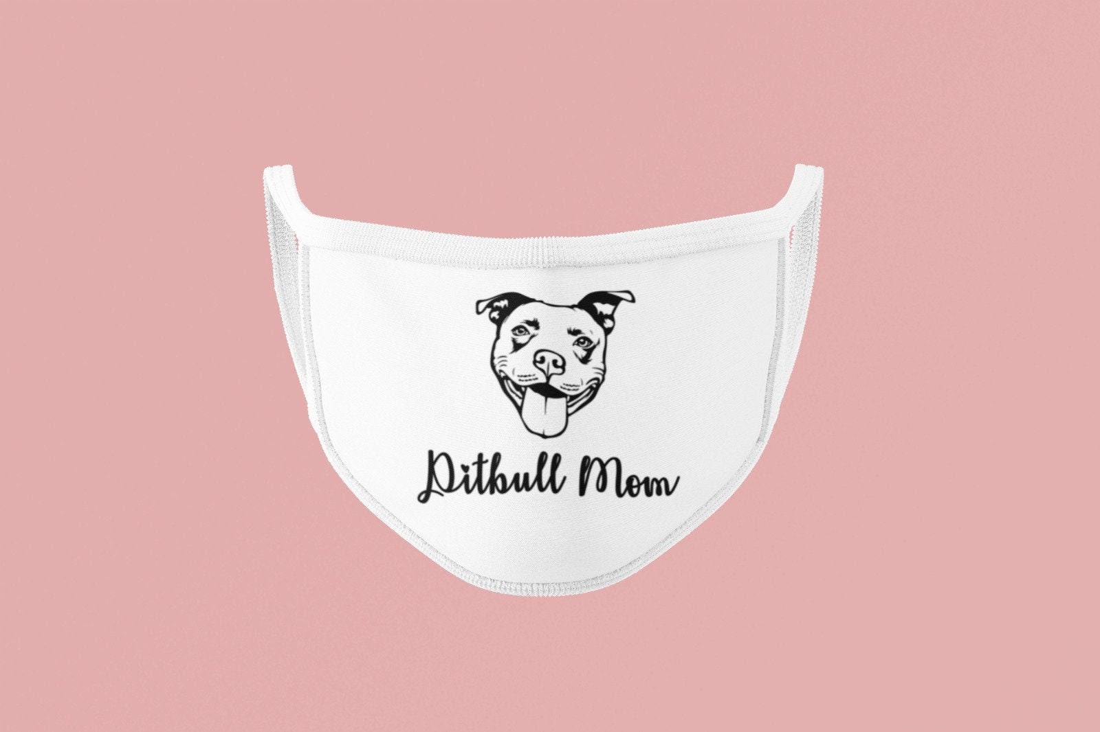 Pitbull Mom Face Mask Pit Mom Face Mask Breathable Washable | Etsy