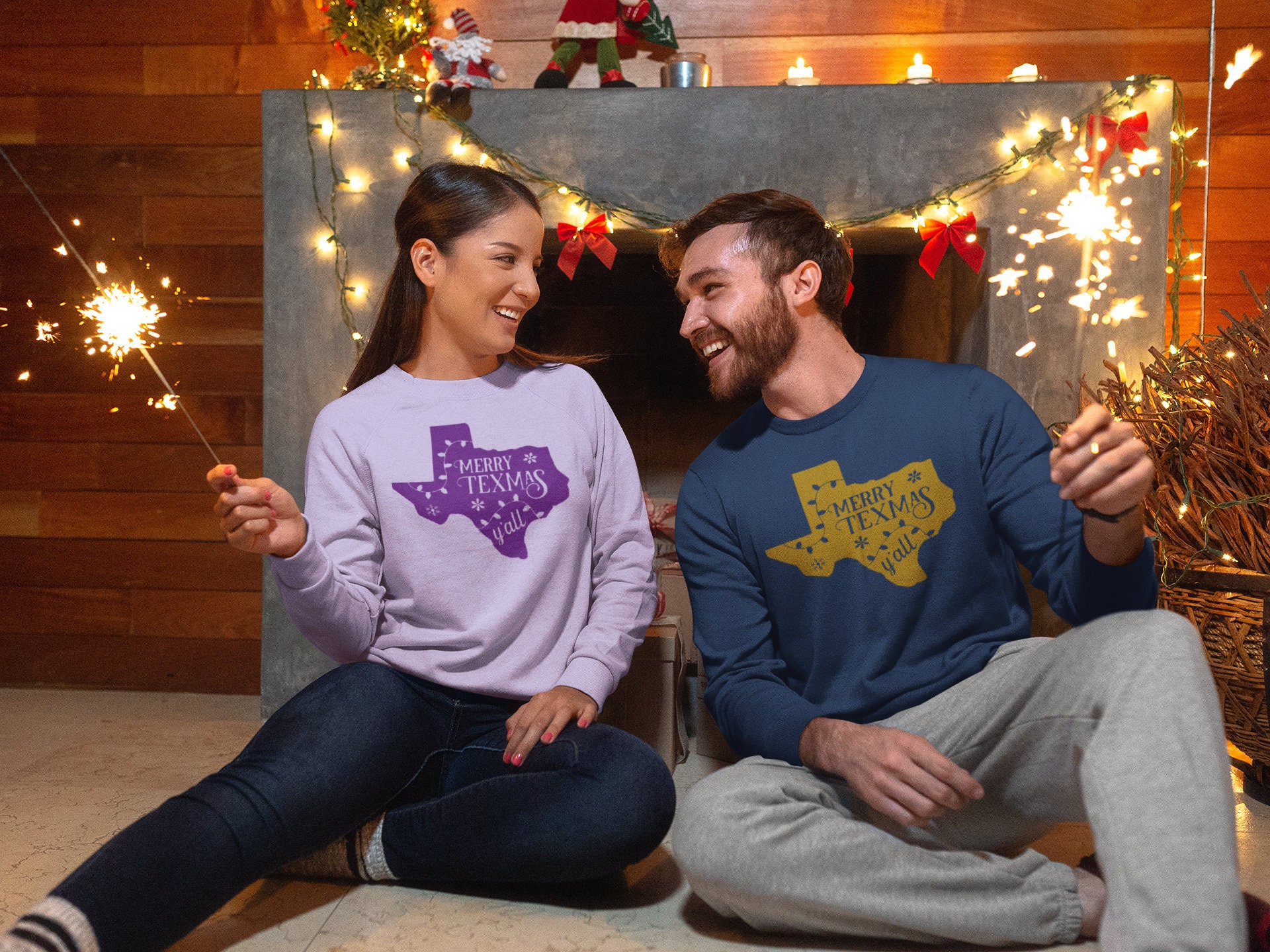 Merry Texmas Y'all Sweatshirt Texas Christmas Sweater - Etsy