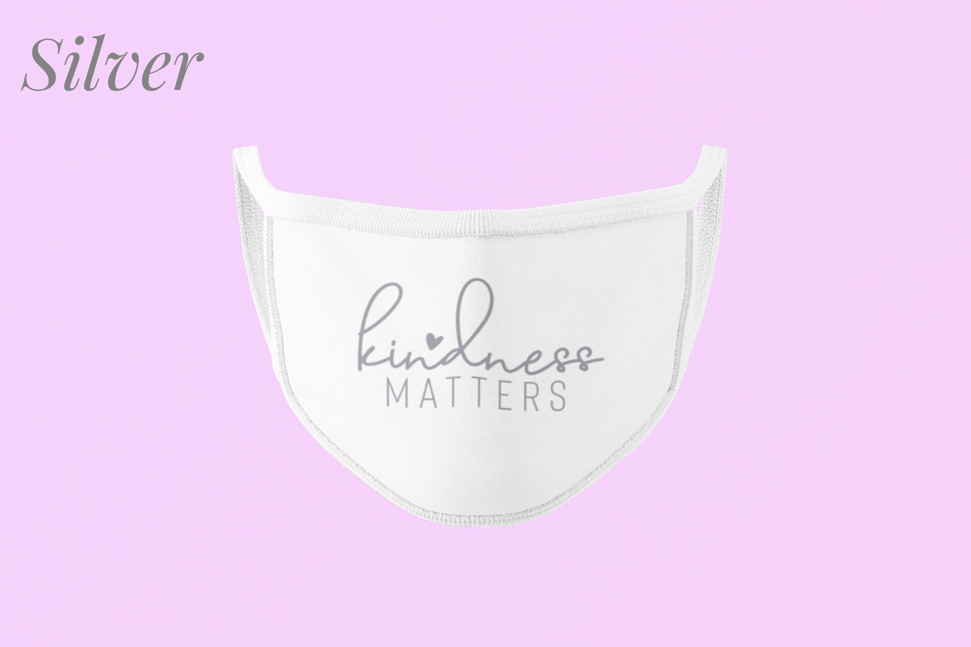 Kindness Matters Face Mask, Be Kind Face Mask, USA Made Washable Cotton ...