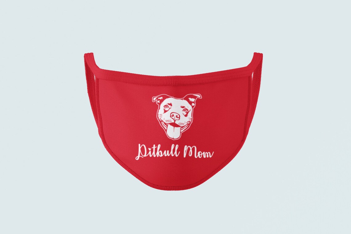 Pitbull Mom Face Mask Pit Mom Face Mask Breathable Washable - Etsy
