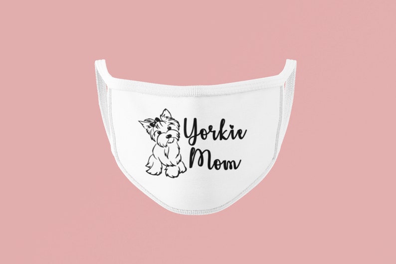 Yorkie Mom Face Mask Yorkie Mama Face Mask Yorkie Lovers | Etsy