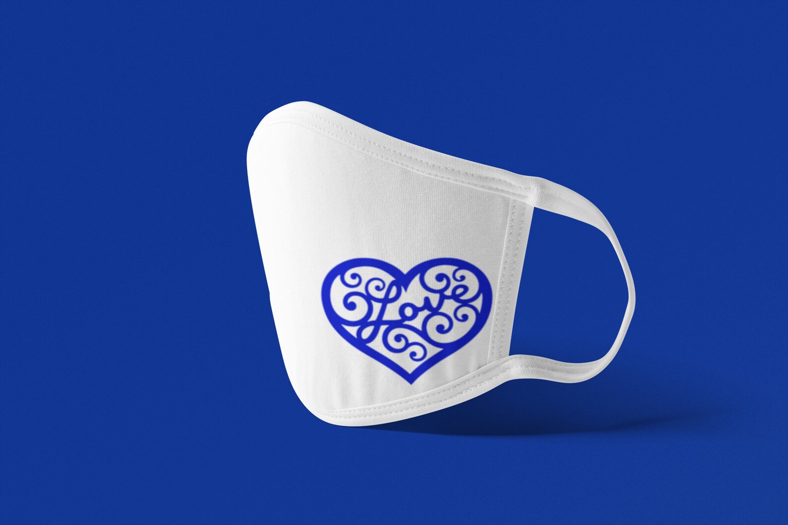 Vine Heart Love Face Mask, Love Heart Face Mask, Reversible Breathable ...