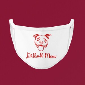 Pitbull Mom Face Mask, Pit Mom Face Mask, Breathable Washable USA Made ...
