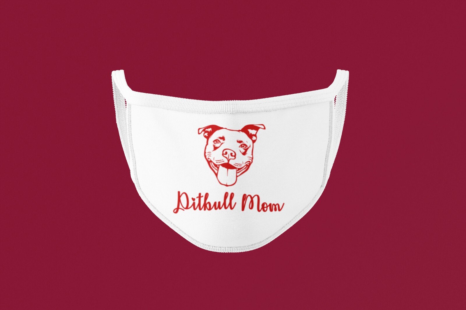 Pitbull Mom Face Mask Pit Mom Face Mask Breathable Washable | Etsy